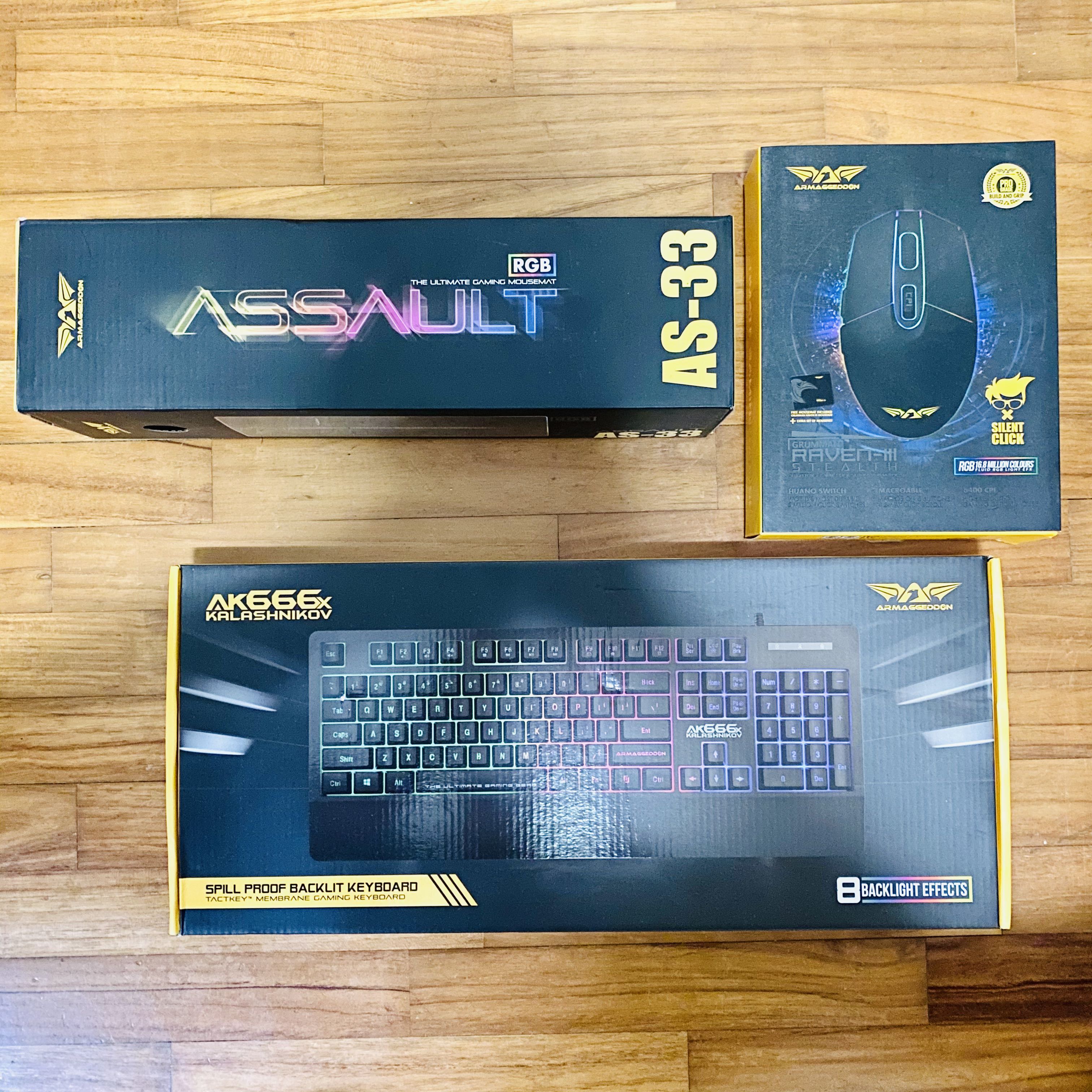 Brand New Sealed Armaggeddon Keyboard, Mouse and Mouse Pads, Computers ...