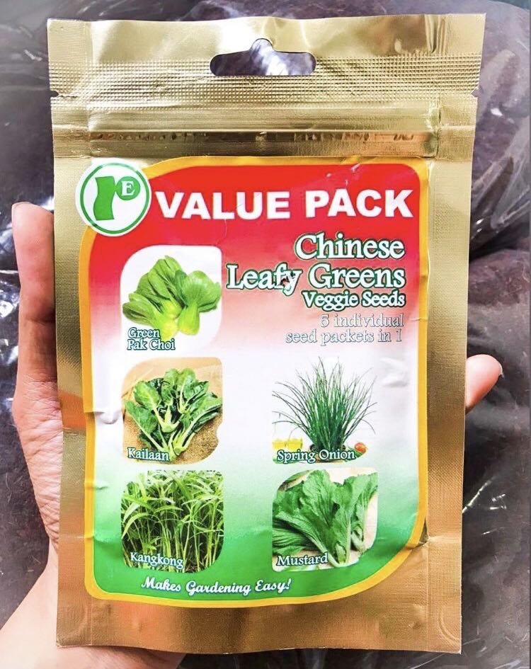 Ramgo 5-in-1 Value Pack Chinese Leafy Greens Veggie Seeds, Furniture ...