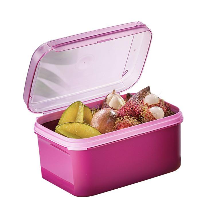 #ILuvPoslaju Ready Stock Tupperware Purple Ezy Rectangular Keeper 3 ...