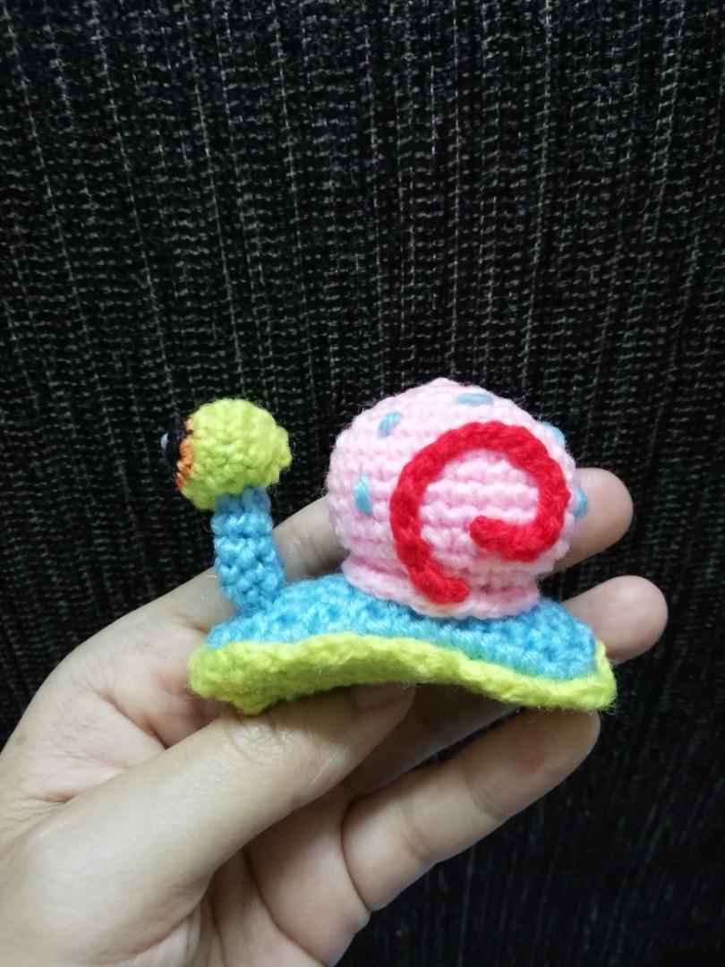Spongebob's BFF Gary the snail amigurumi /crochet, Hobbies & Toys ...