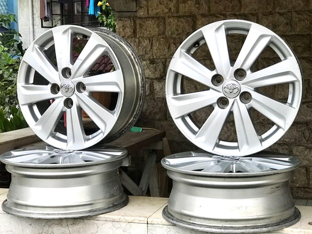 Stock Mags Toyota Vios Gen 3, Car Parts & Accessories, Mags and Tires ...