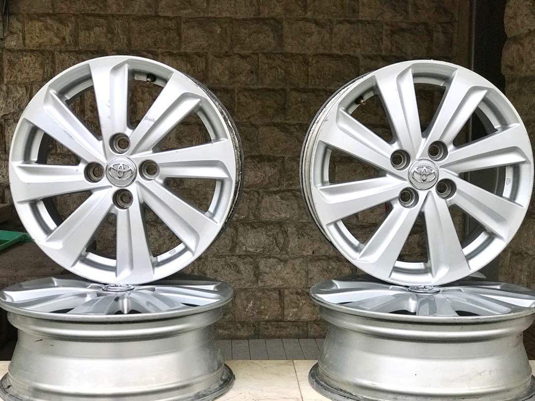 Stock Mags Toyota Vios Gen 3, Car Parts & Accessories, Mags and Tires ...