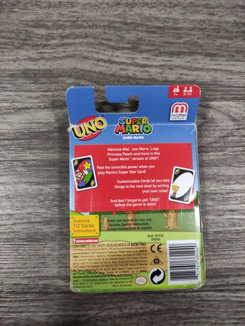 Super Mario Uno, Hobbies & Toys, Toys & Games on Carousell