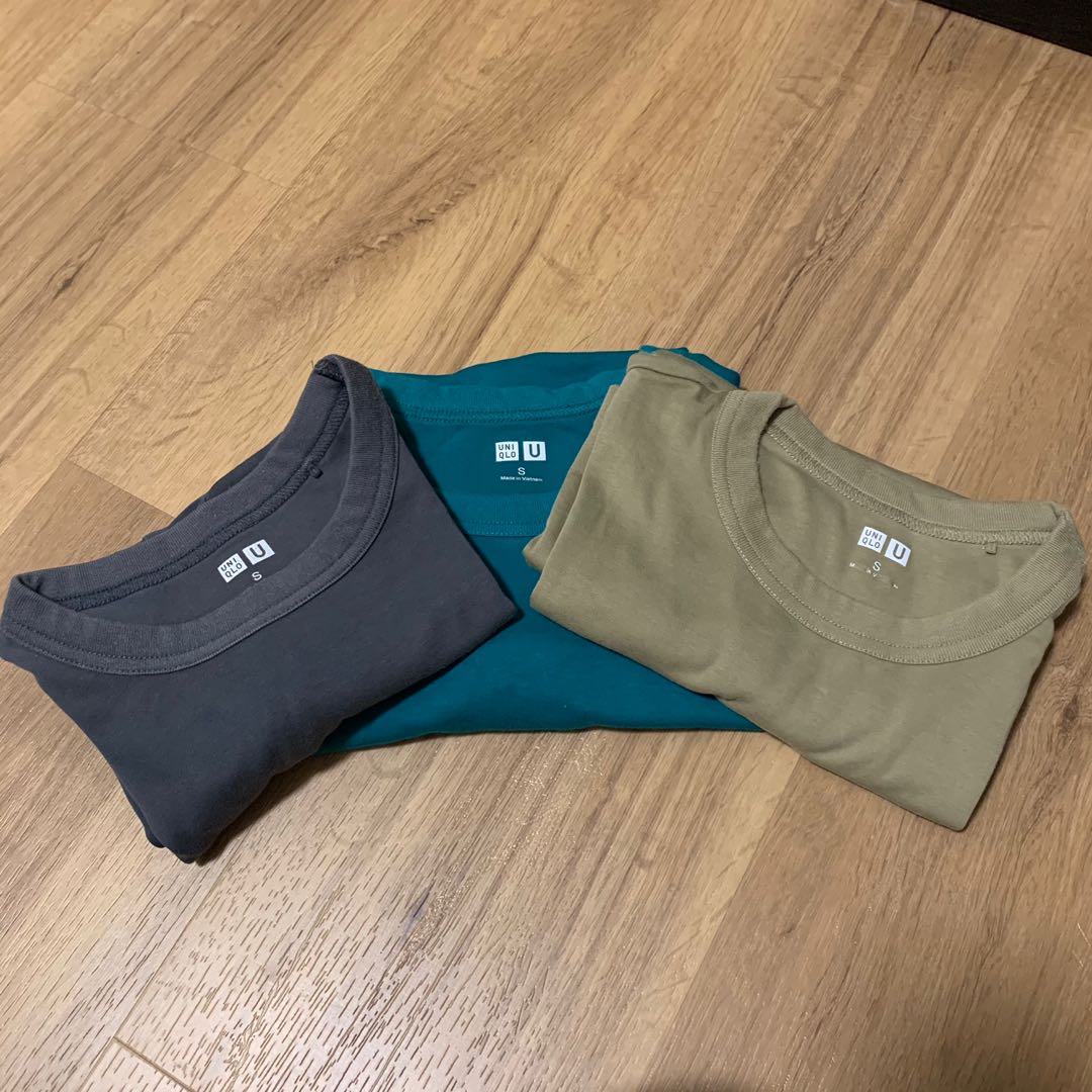 UNIQLO BASIC TEE x 3, Women's Fashion, Tops, Shirts on Carousell