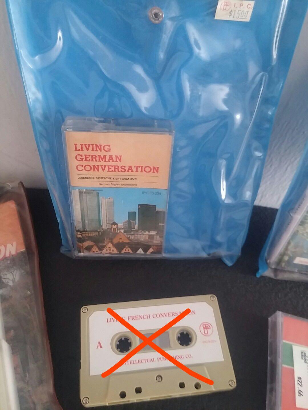 Vintage Cassette: Learn New 3rd Language (French German Bahasa Malayu ...