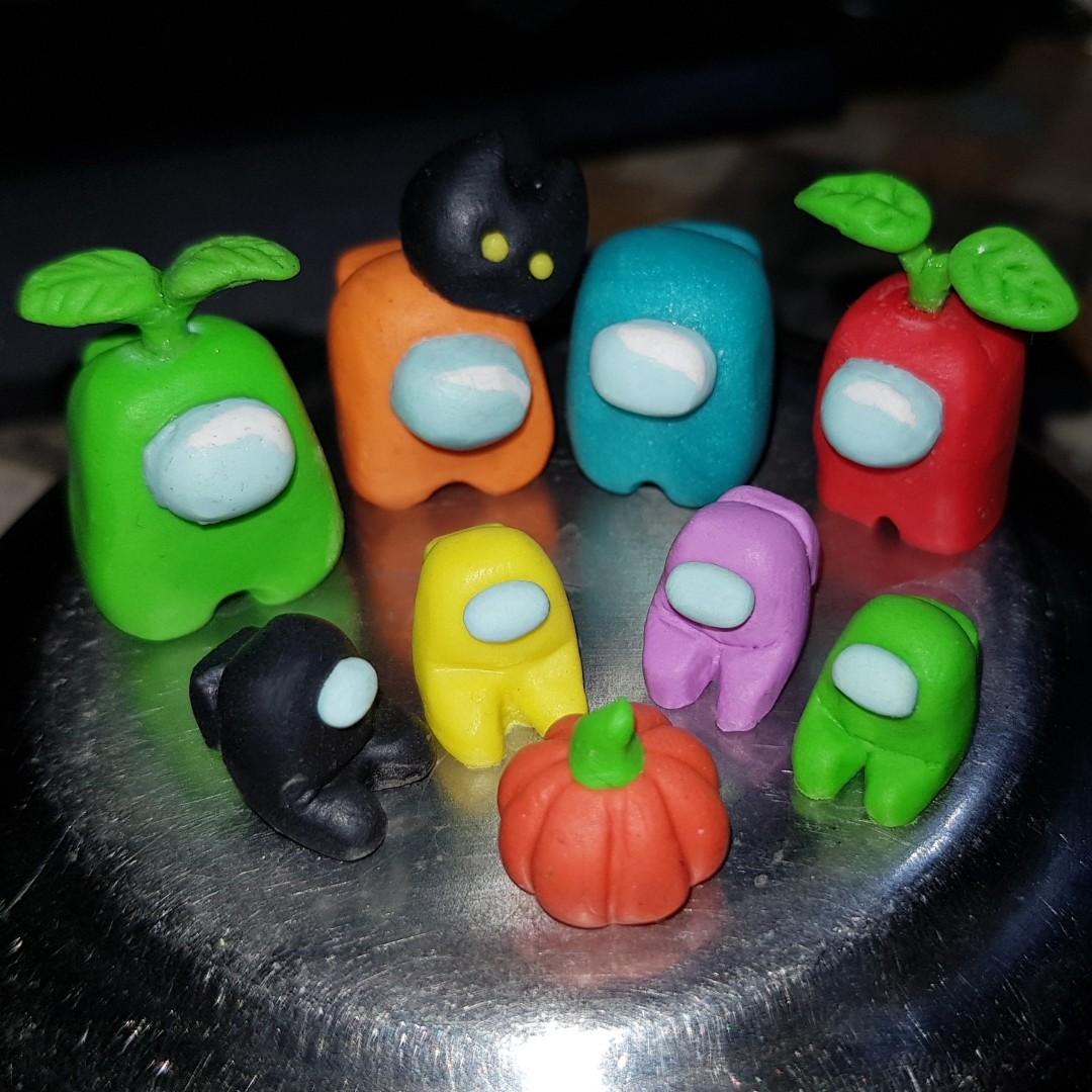 Polymer clay Among us, Hobbies & Toys, Stationery & Craft, Handmade ...