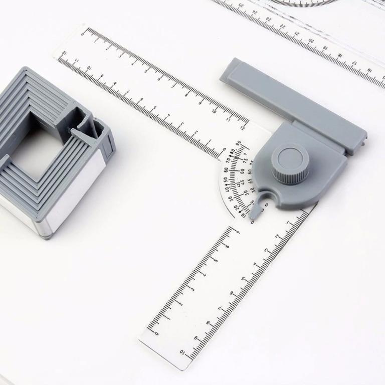 Architectural Drawing Board with Parallel Motion Ruler Adjustable Angle ...