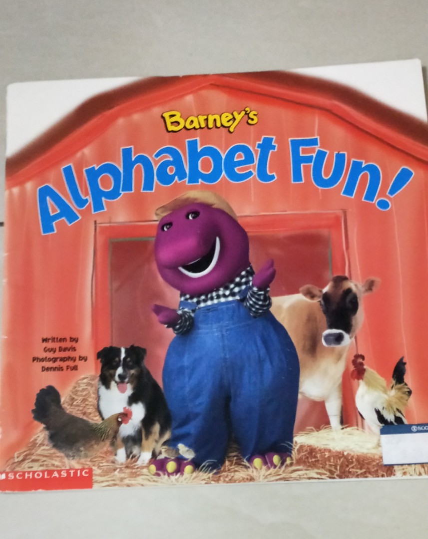 Barney Alphabet Book, Buku & Alat Tulis, Buku Anak-Anak di Carousell