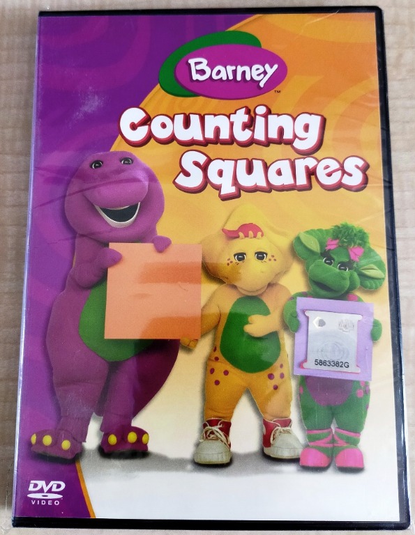 Barney The Dinosaurs : Counting Squares DVD Children Educational ...