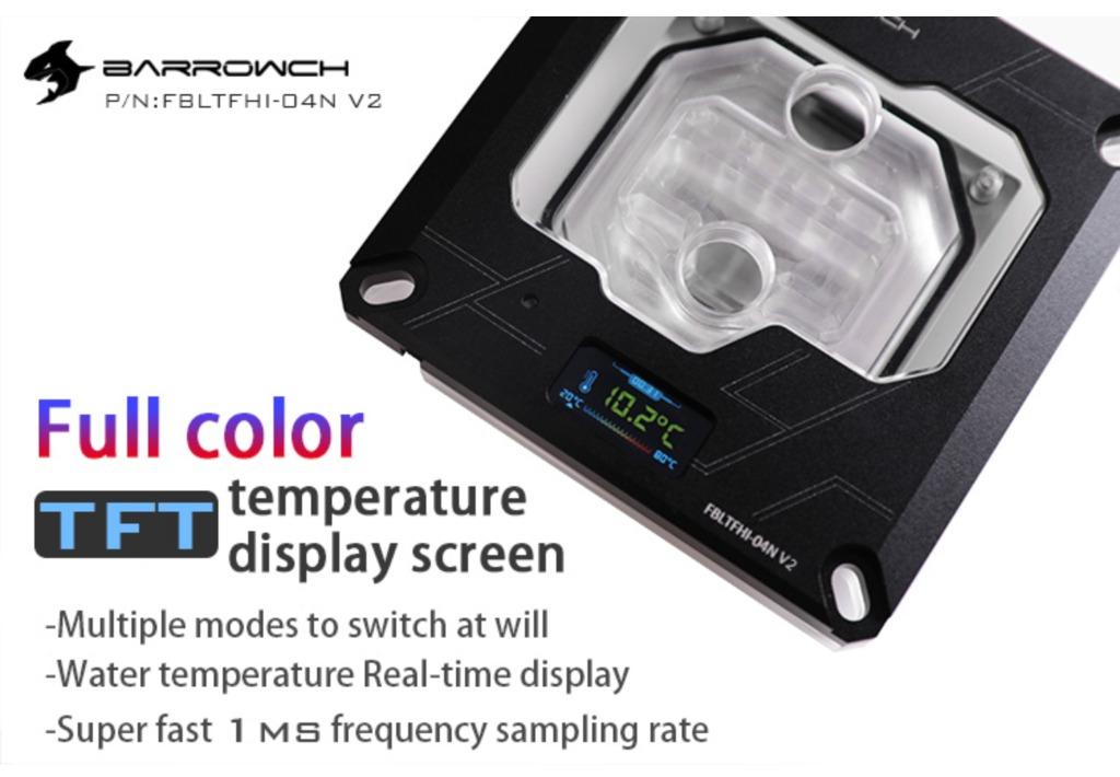 Barrow Digital Display CPU ARGB Waterblock (Intel / AMD), Computers ...