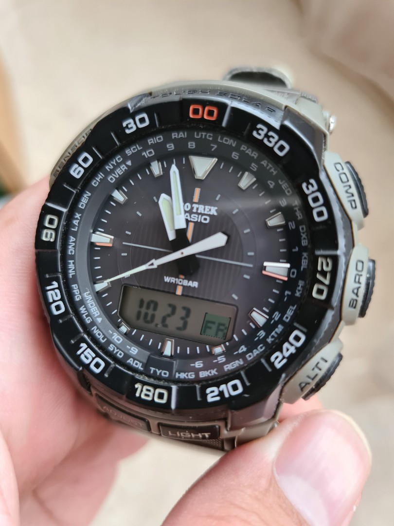 Casio Protrek Triple Sensor Tough Solar, Men's Fashion, Watches on Carousell