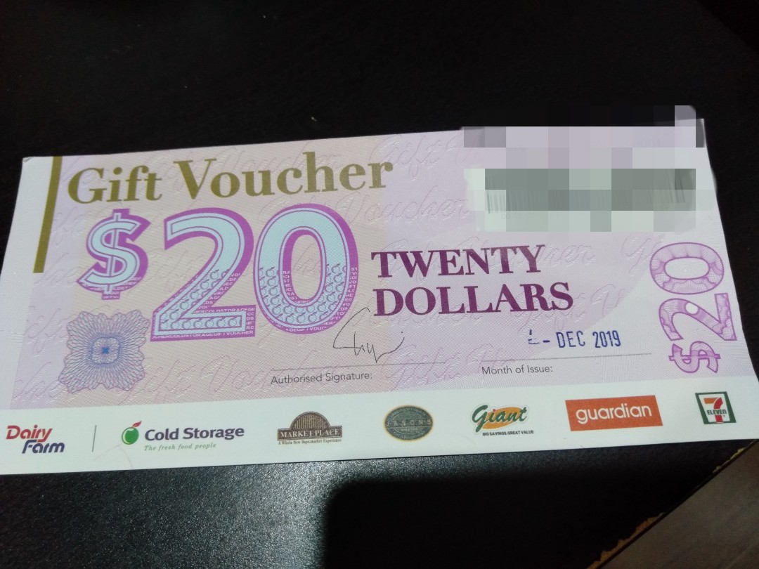 Cold storage $20 voucher SOLD, Tickets & Vouchers, Vouchers on Carousell