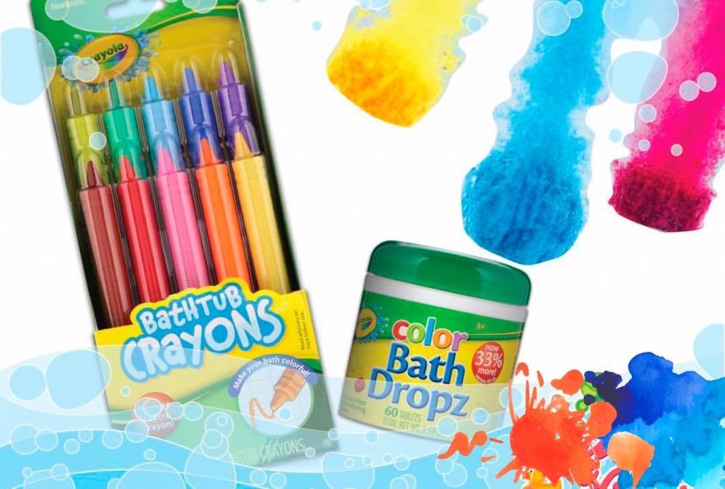 Crayola Kids Bath Dropz Bath Bombs Crayons, Babies & Kids, Bathing ...