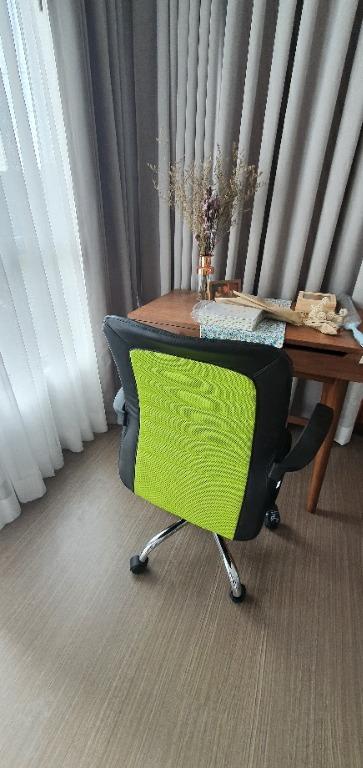 Ergodynamic EMC-169 GRN Mid Back Mesh Office Chair Furniture (Green ...