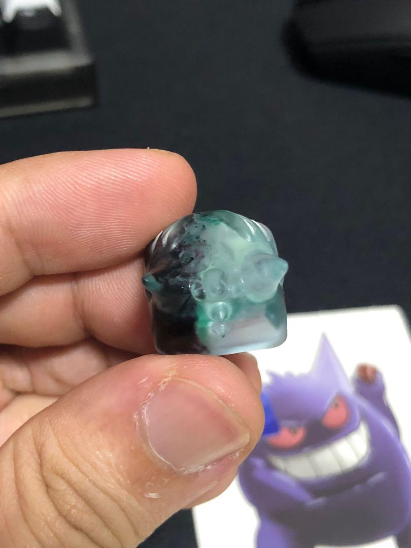 Gengar Artisan Keycap from BOB Keycaps (50% Inked on Transparent ...