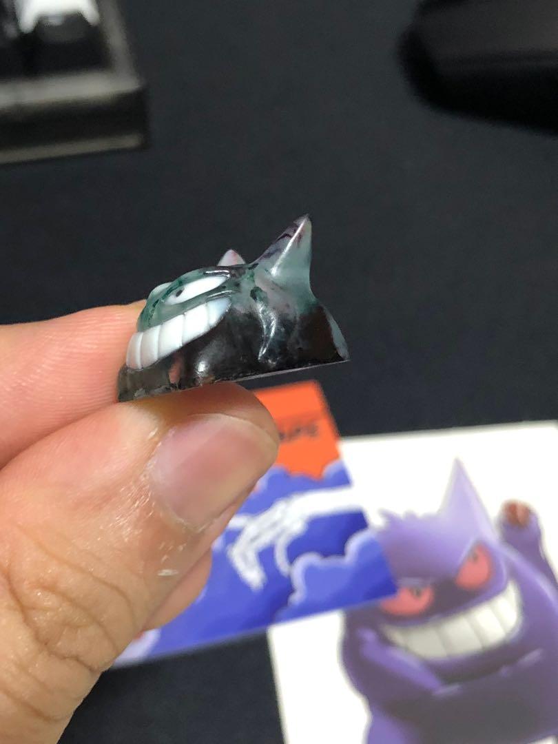 Gengar Artisan Keycap from BOB Keycaps (50% Inked on Transparent ...