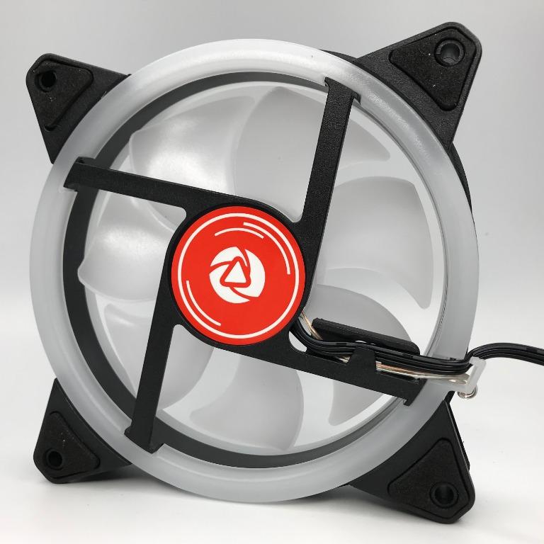 INPLAY FAN M10 rainbow RGB 120mm 12v, 3-Pin Fan Connector + 4-pin MOLEX ...