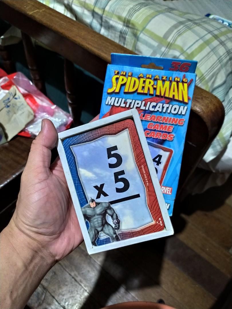 Marvel avengers spiderman multiplication card, Hobbies & Toys, Toys ...