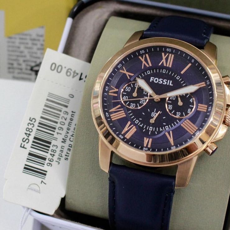 Original 100% Fossil Watch Fs4835, Fesyen Pria, Jam Tangan di Carousell