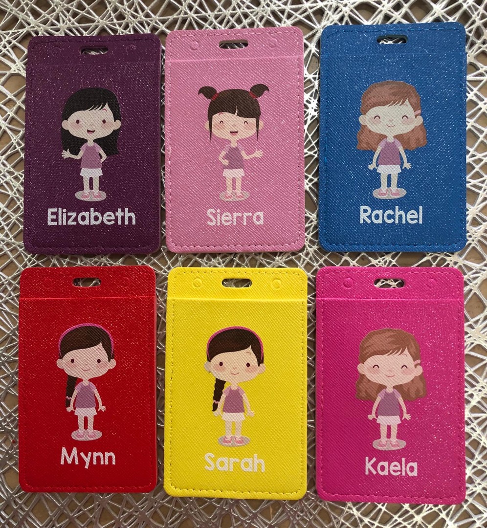 Personalized Kids Card Holder with Landyard, Everything Else on Carousell