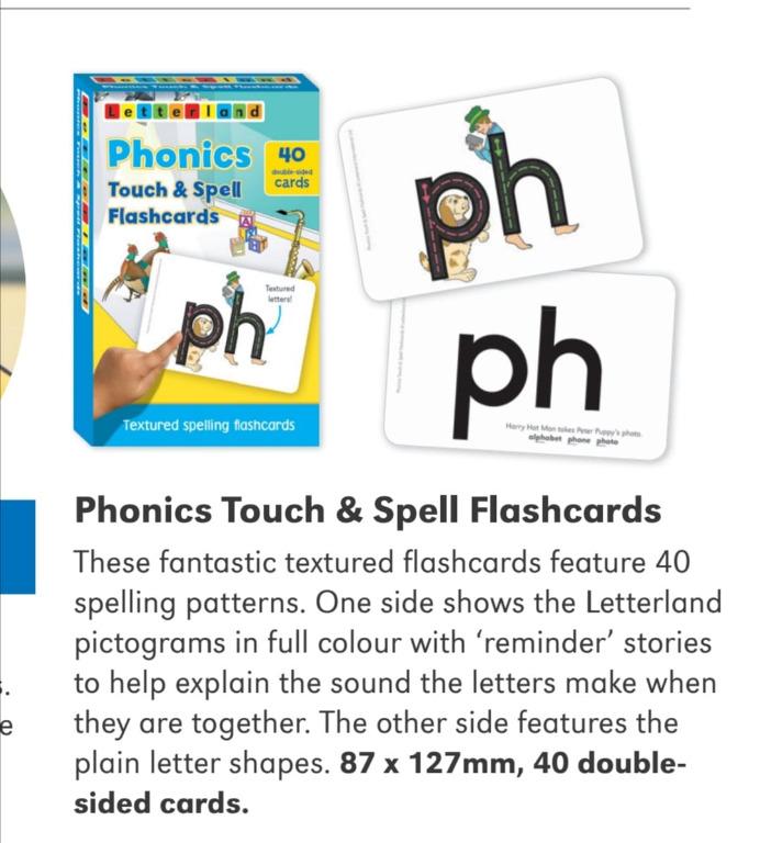 Phonics Touch & Spell Flashcards, Hobbies & Toys, Books & Magazines ...