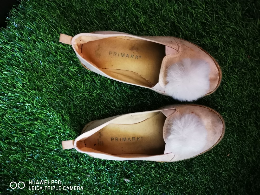 Primark Shoes with cute fluffy ball, Babies & Kids, Babies & Kids ...