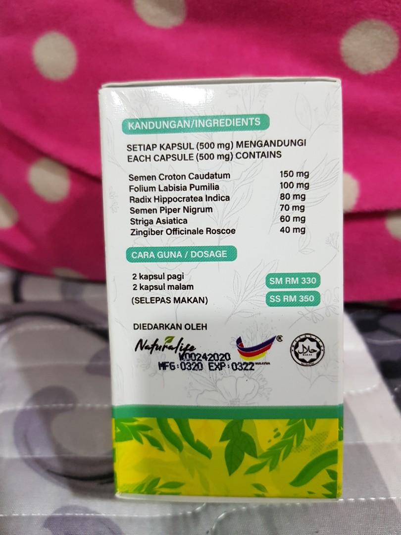 Serapat Plus kapsul manjakani, Health & Nutrition, Health Supplements ...