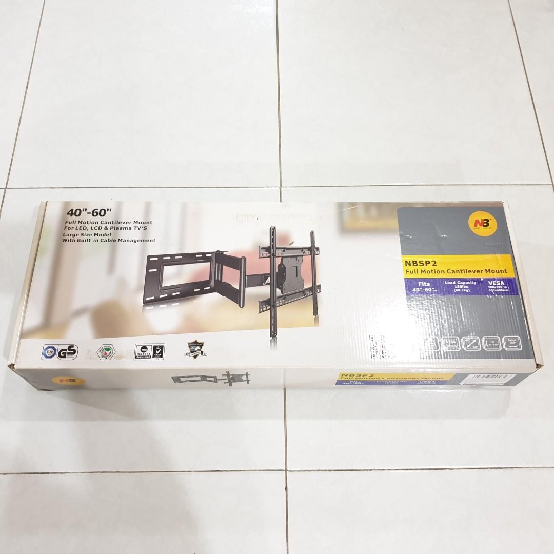 68kg Load 180deg Swivel Heavy Duty TV Bracket Cantilever Mount - NBSP2 North Bayou, TV & Home ...