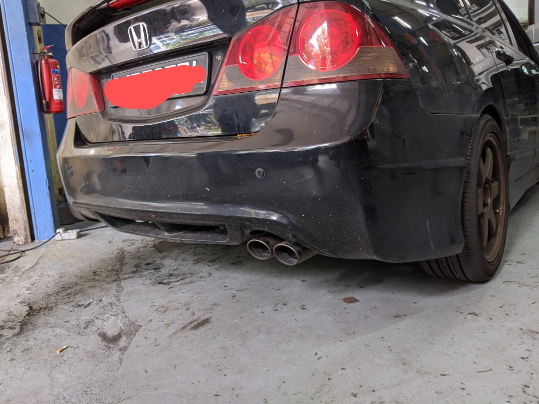 Type R-Style Rear Bumper (Honda Civic FD), Car Accessories, Accessories ...