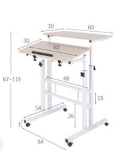 Used 2-Tier Computer Table, Furniture & Home Living, Furniture, Tables ...