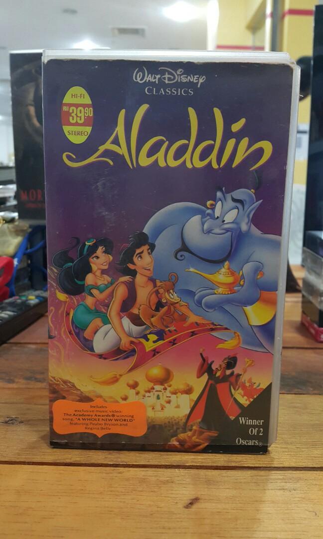 (VHS) Walt Disney Classics - Aladdin , Hobbies & Toys, Music & Media, CDs & DVDs on Carousell
