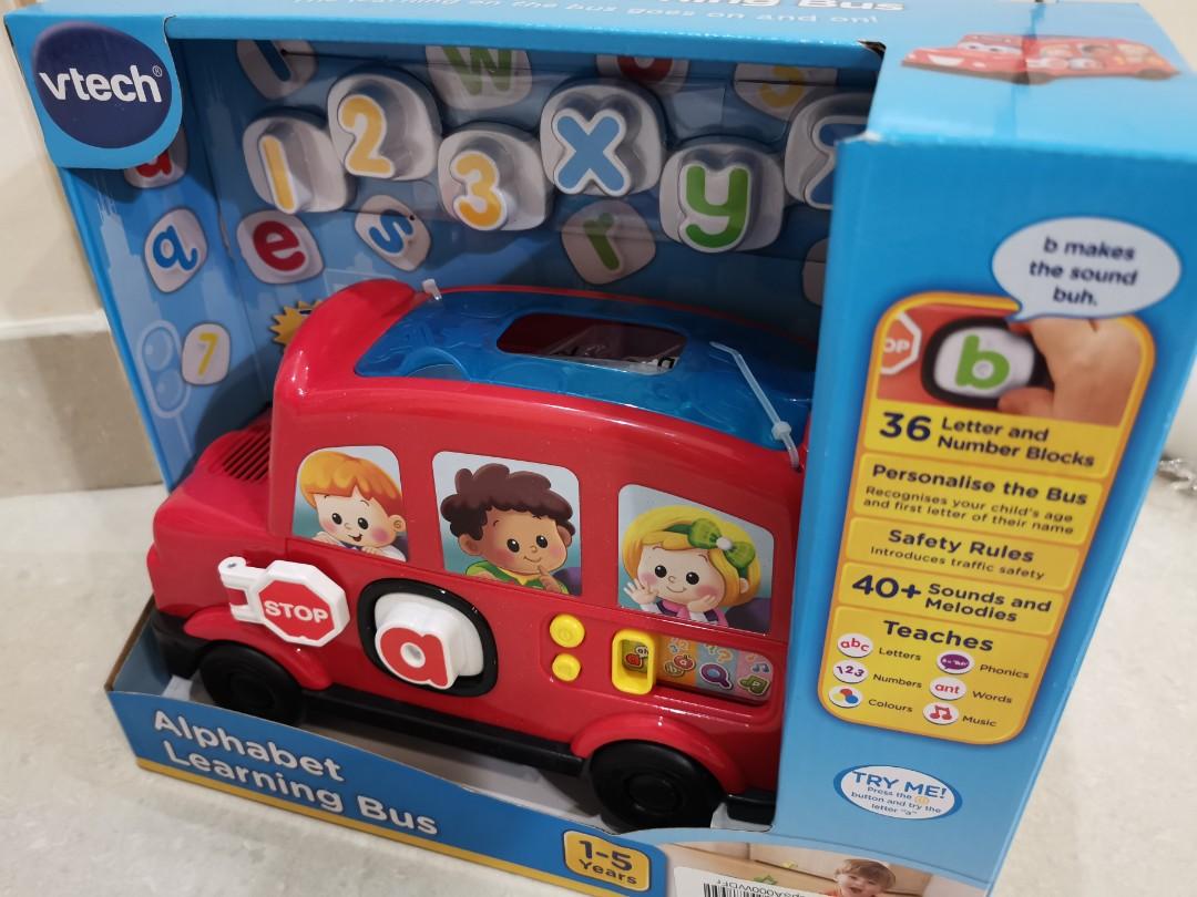 Vtech Alphabet Learning Bus, Babies & Kids, Infant Playtime on Carousell