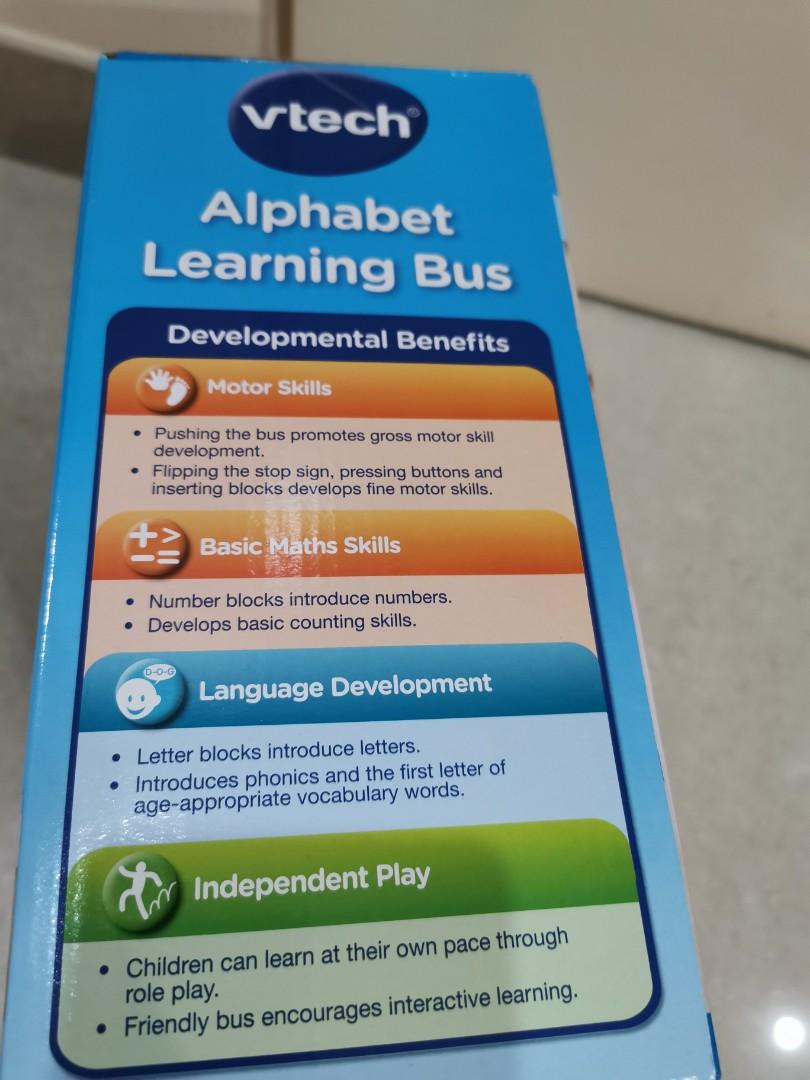 Vtech Alphabet Learning Bus, Babies & Kids, Infant Playtime on Carousell