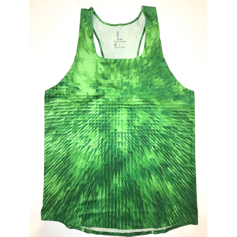 Zero Drag Aeroswift Men's Running Marathon Digital Green Drifit Singlet ...