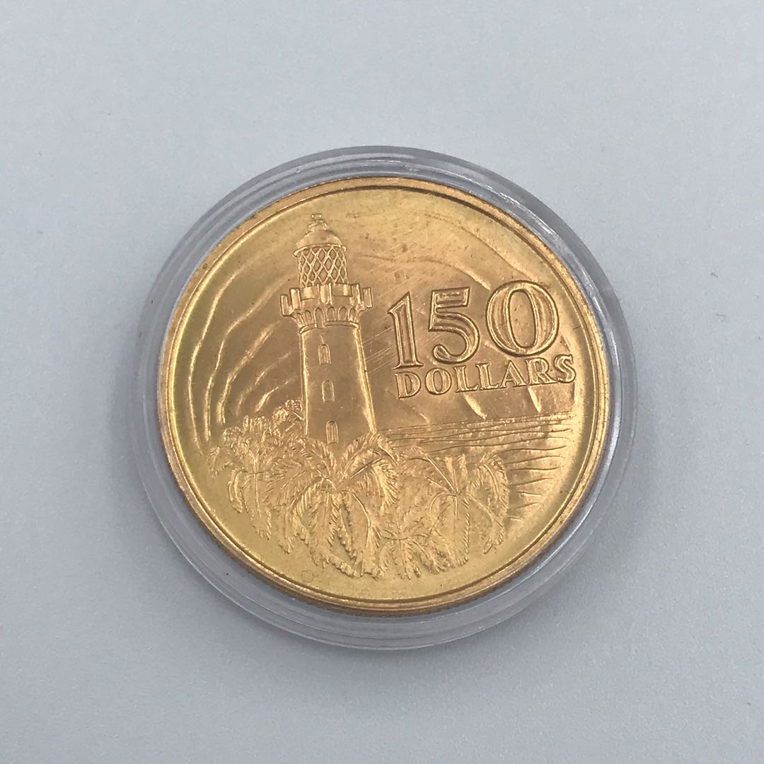 1969 150th Anniversary of The Founding of Singapore Gold Coin $150 ...