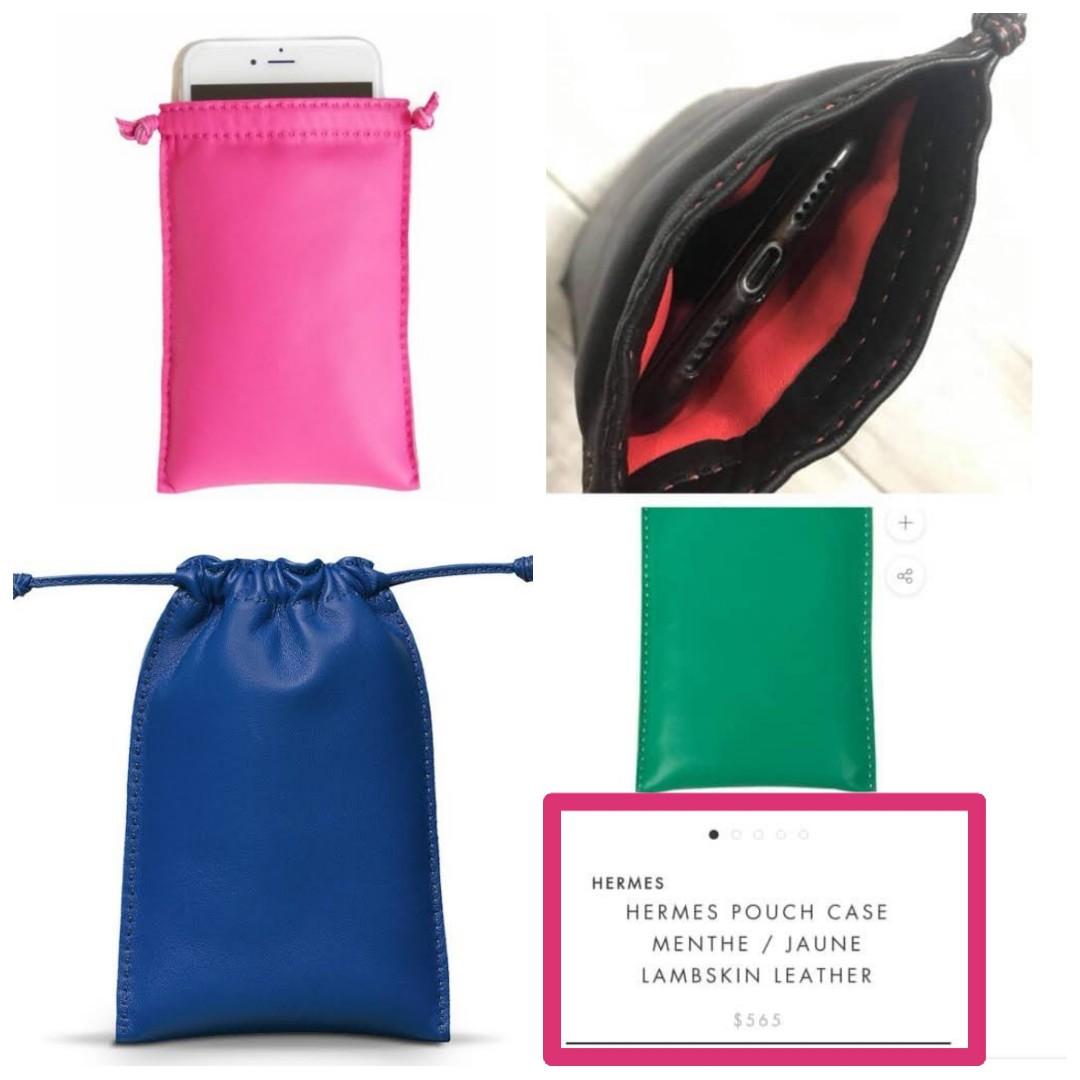 $565 HERMES Authentic Pilo Pochette Case Pouch, Women's Fashion, Bags ...