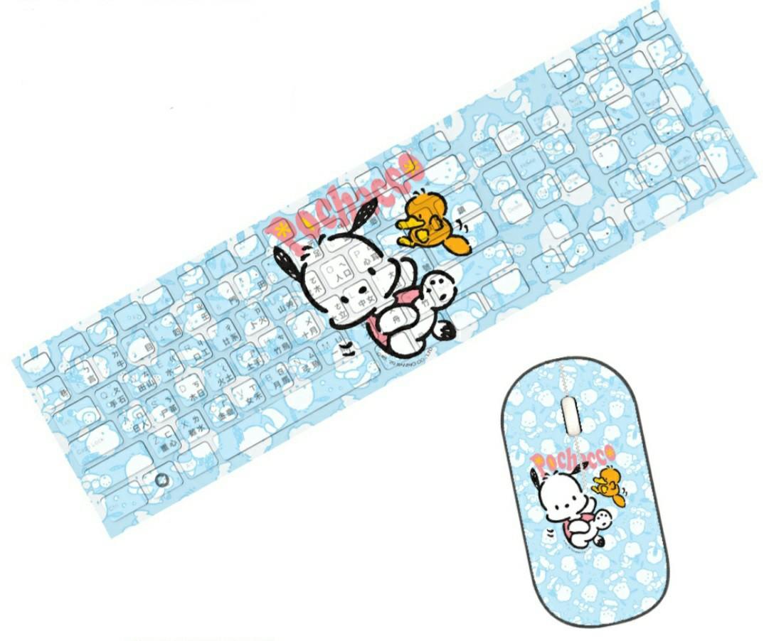 預訂 Pochacco PC狗無線鍵盤 Keyboard &滑鼠, 電腦＆科技, 電腦周邊及配件, 電腦鍵盤及相關產品 - Carousell
