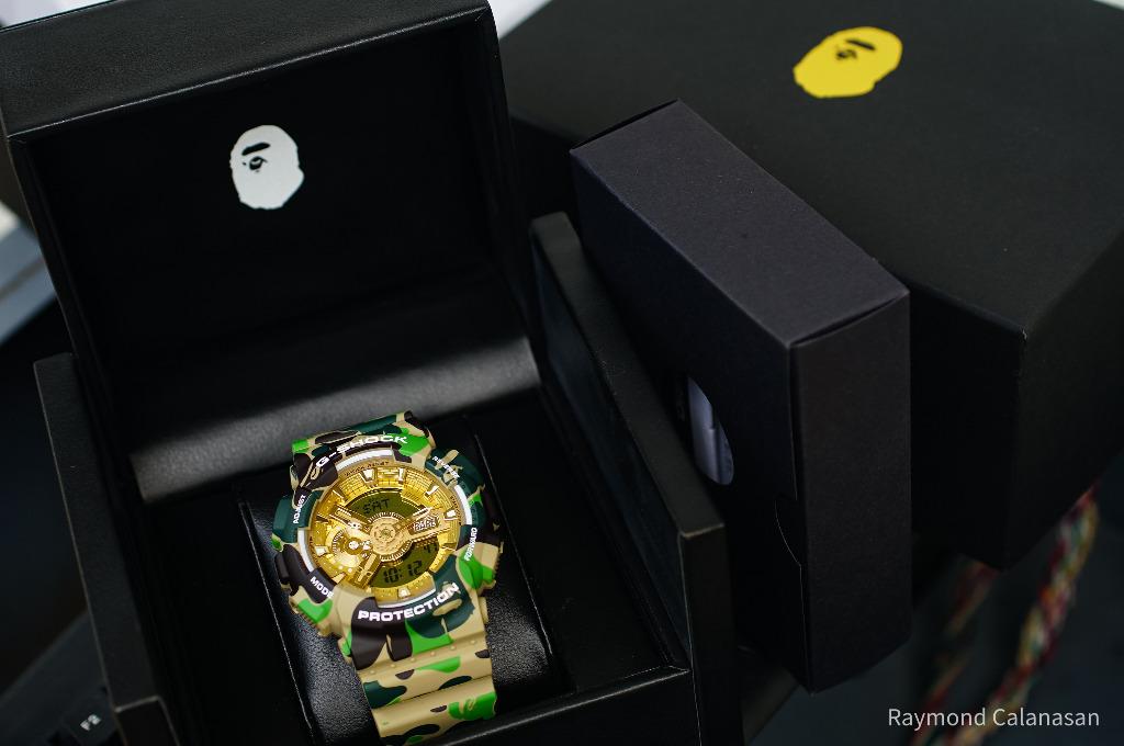 A Bathing Ape x G-Shock GA-110 “BAPE XXV” Camouflage Exclusive Limited ...