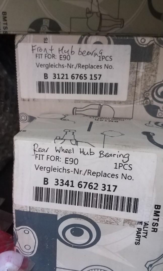 Bmw e90 front &rear wheel bearing hub, Car Accessories, Accessories on ...