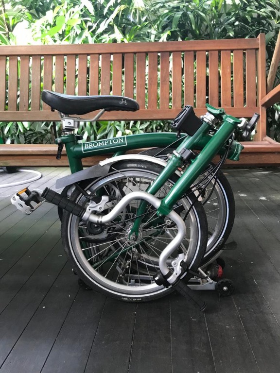 Brompton M3R Racing Green 2015, Sports Equipment, Bicycles & Parts ...