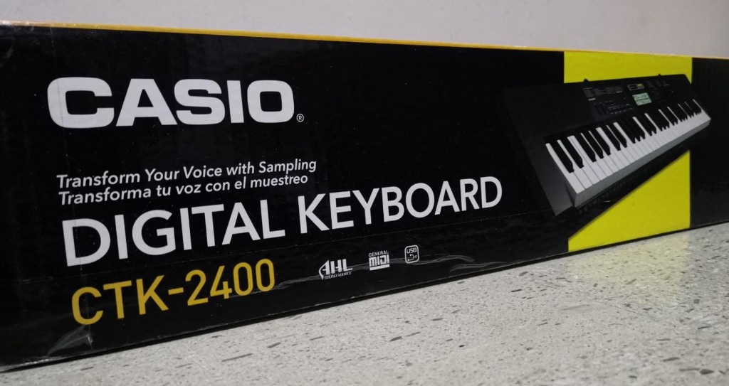 Casio CTK-2400 keyboard with Stand, Hobbies & Toys, Music & Media ...