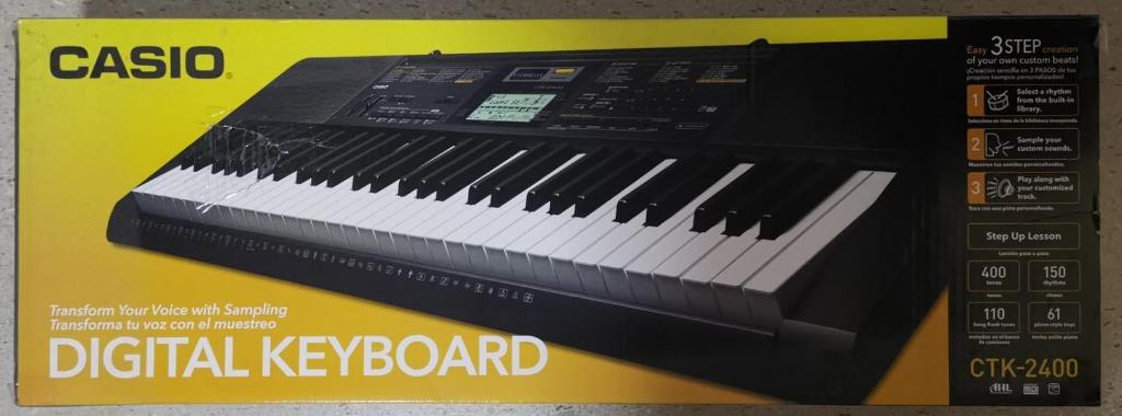 Casio CTK-2400 keyboard with Stand, Hobbies & Toys, Music & Media, Musical Instruments on Carousell