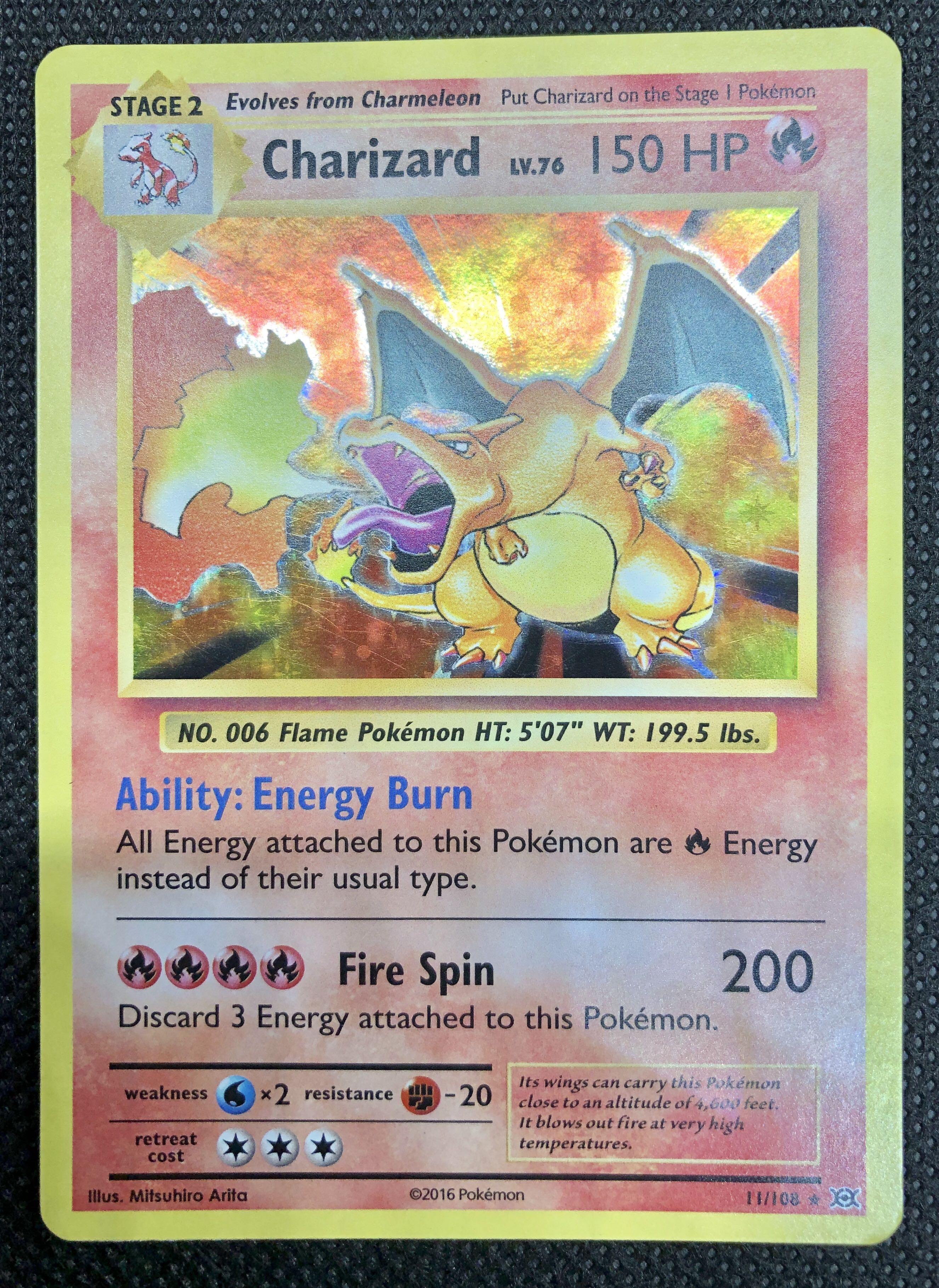 Charizard 11/108. XY Evolutions. HOLO. Pokemon TCG cards, Hobbies ...