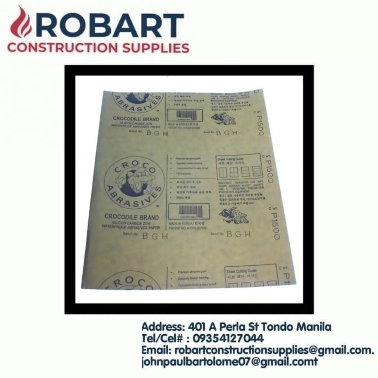 Crocodile Sand Paper, Commercial & Industrial, Construction Tools ...