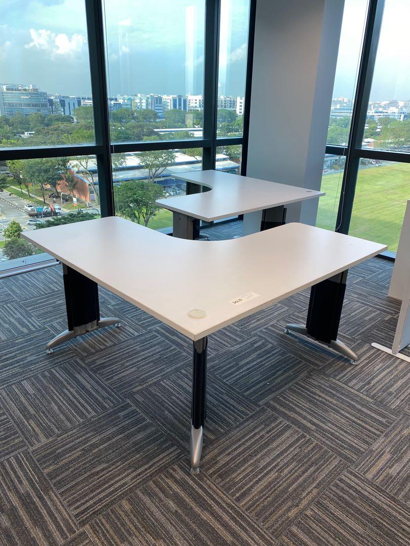 L shape table, Furniture & Home Living, Furniture, Tables & Sets on ...