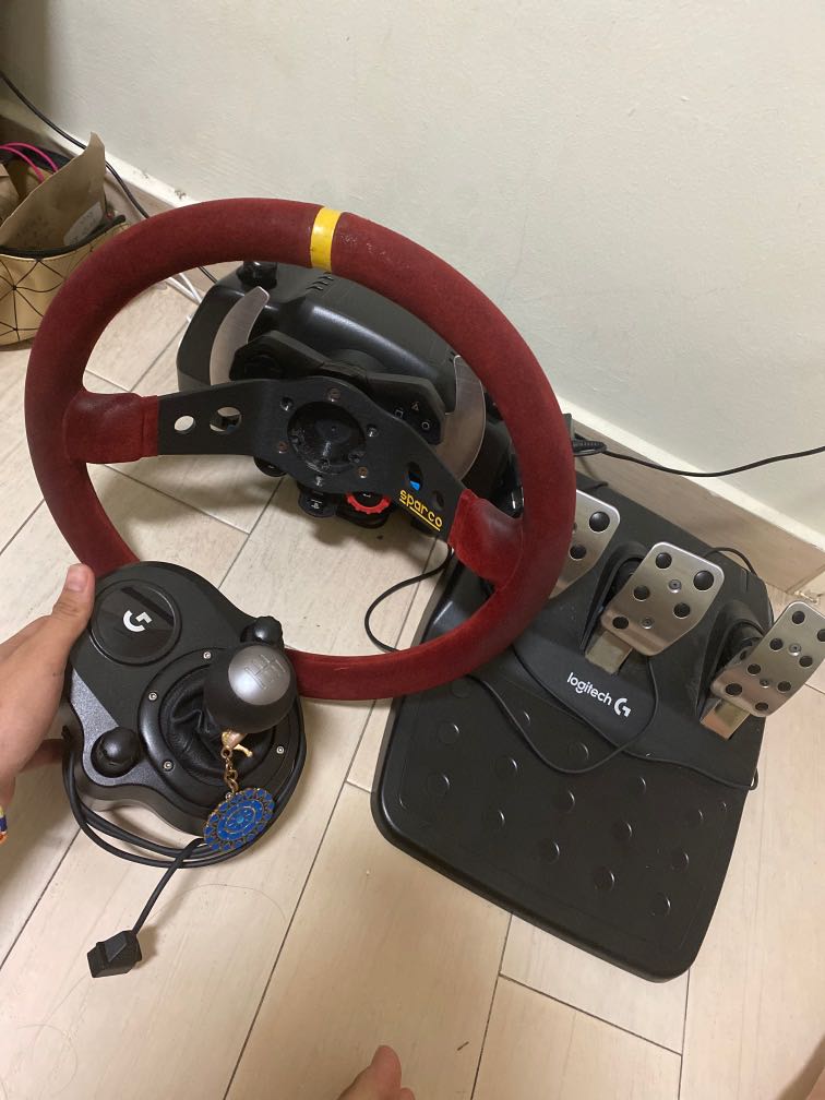 LOGITECH G29 with sparco stearing, Toys & Games, Video Gaming, Gaming ...