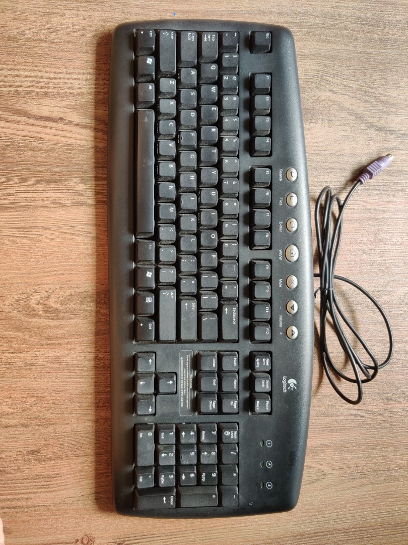 Logitech Keyboard PS/2, Computers & Tech, Parts & Accessories, Computer ...