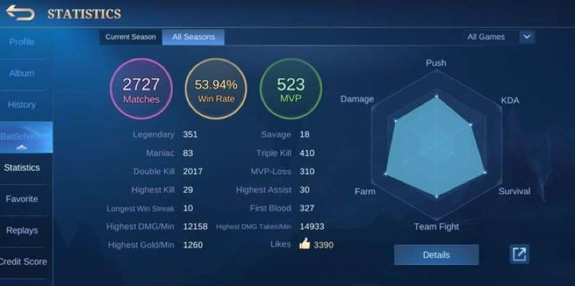 Mobile legend ML ACCOUNT FOR SALE with limited edition skins, Video ...