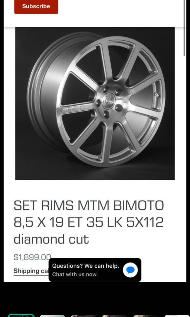 MTM RIMS, Car Accessories, Tyres & Rims on Carousell
