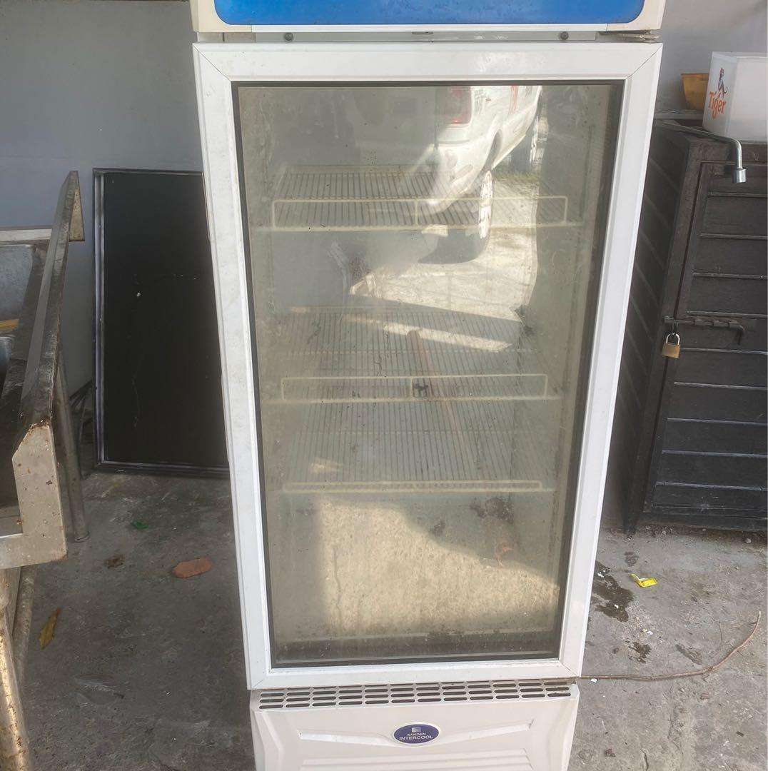 sanden intercool upright glass door chiller, TV & Home Appliances ...